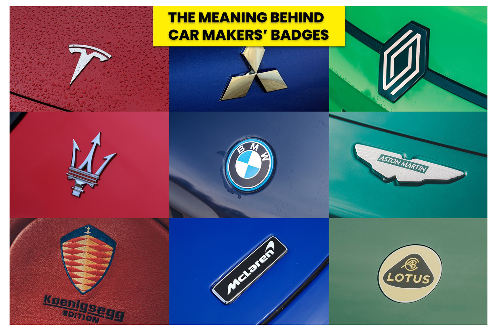 The meanings behind car makers' badges