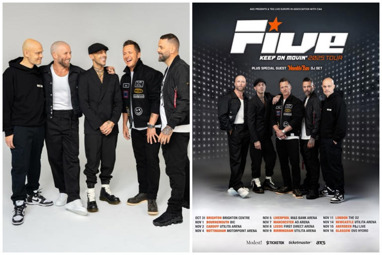 Boyband Five announce 12-date reunion tour 25 years after they split Boyband Five announce 12-date reunion tour 25 years after they split
