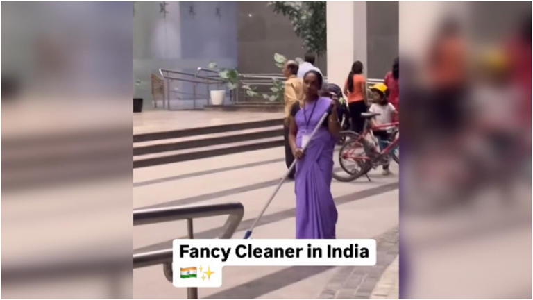 'Fancy cleaner': Brazilian twins film video of Indian woman in saree ...