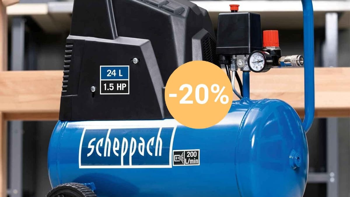 Kompressor von Scheppach: Globus Baumarkt lockt mit Top-Deal