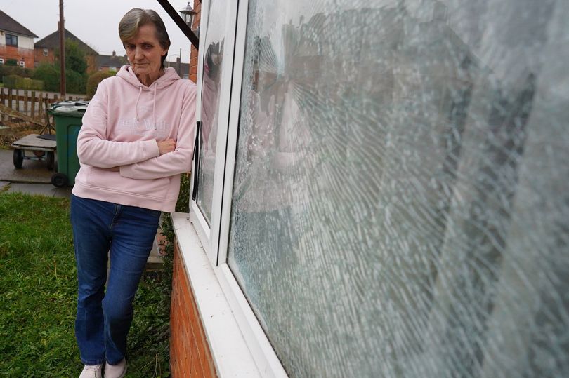 Shocking moment van driver ploughs into house before smashing windows ...