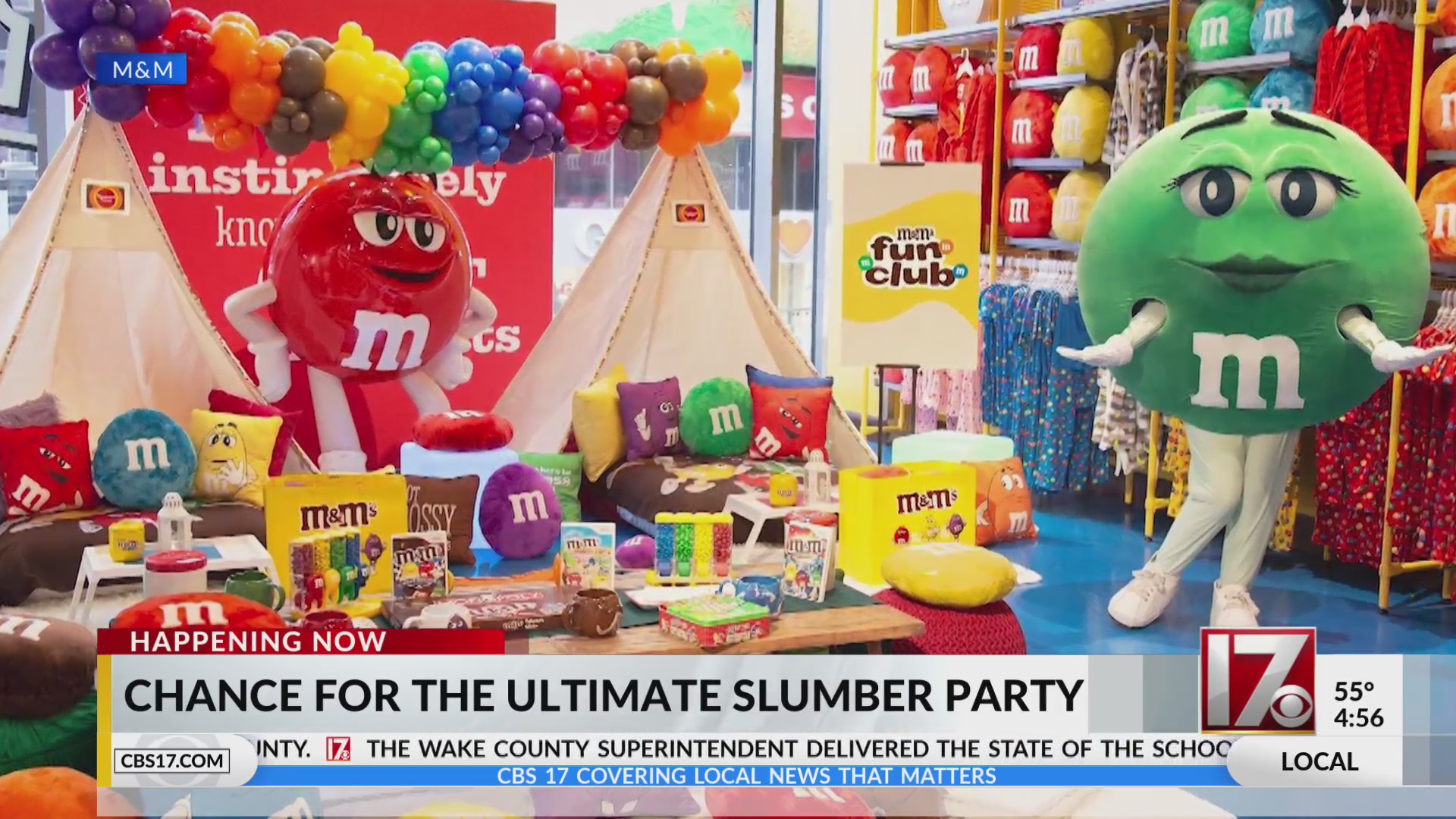 Win a sleepover at M&M's Time Square in New York