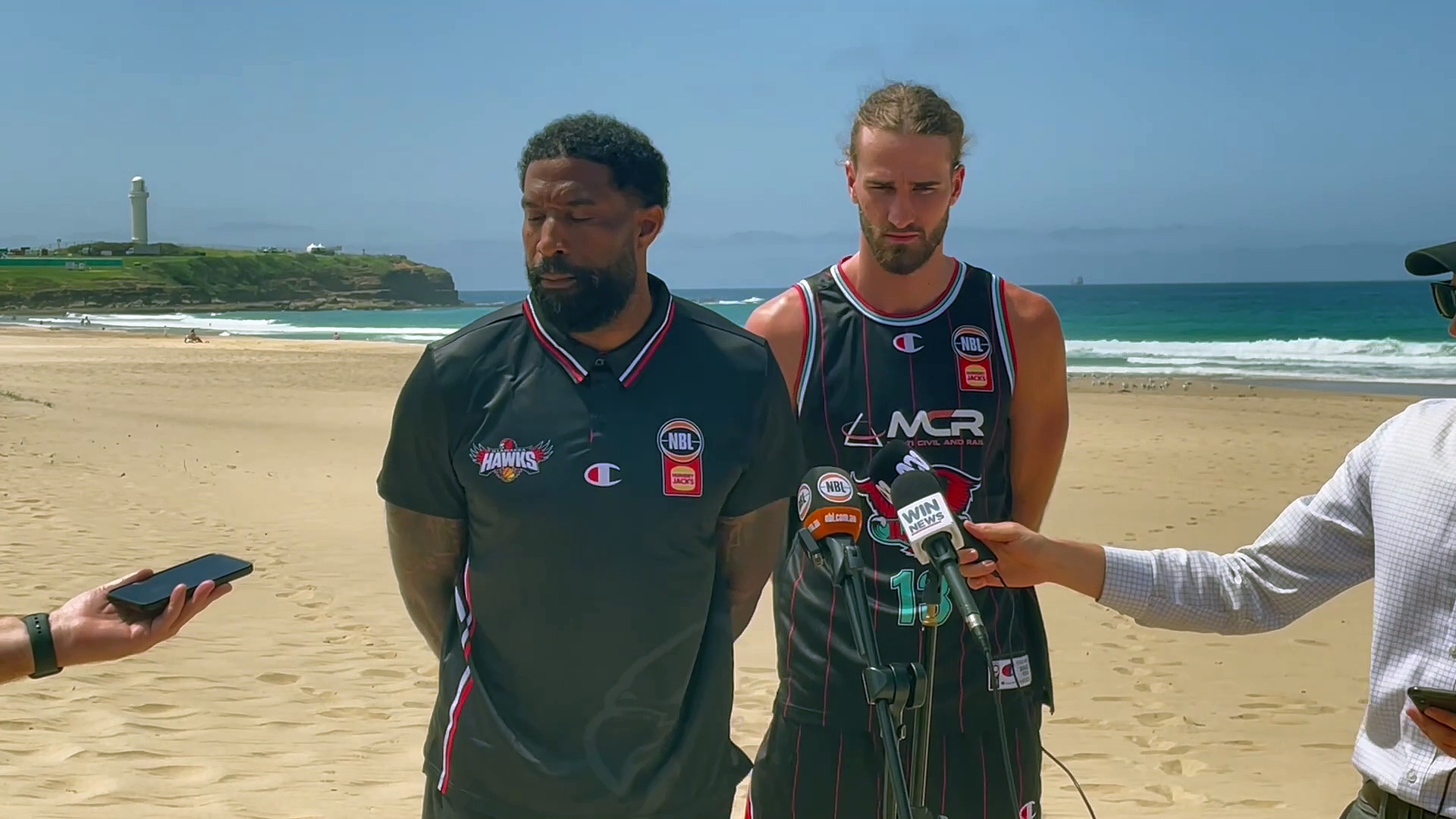 Illawarra Hawks Justin Tatum and Sam Froling