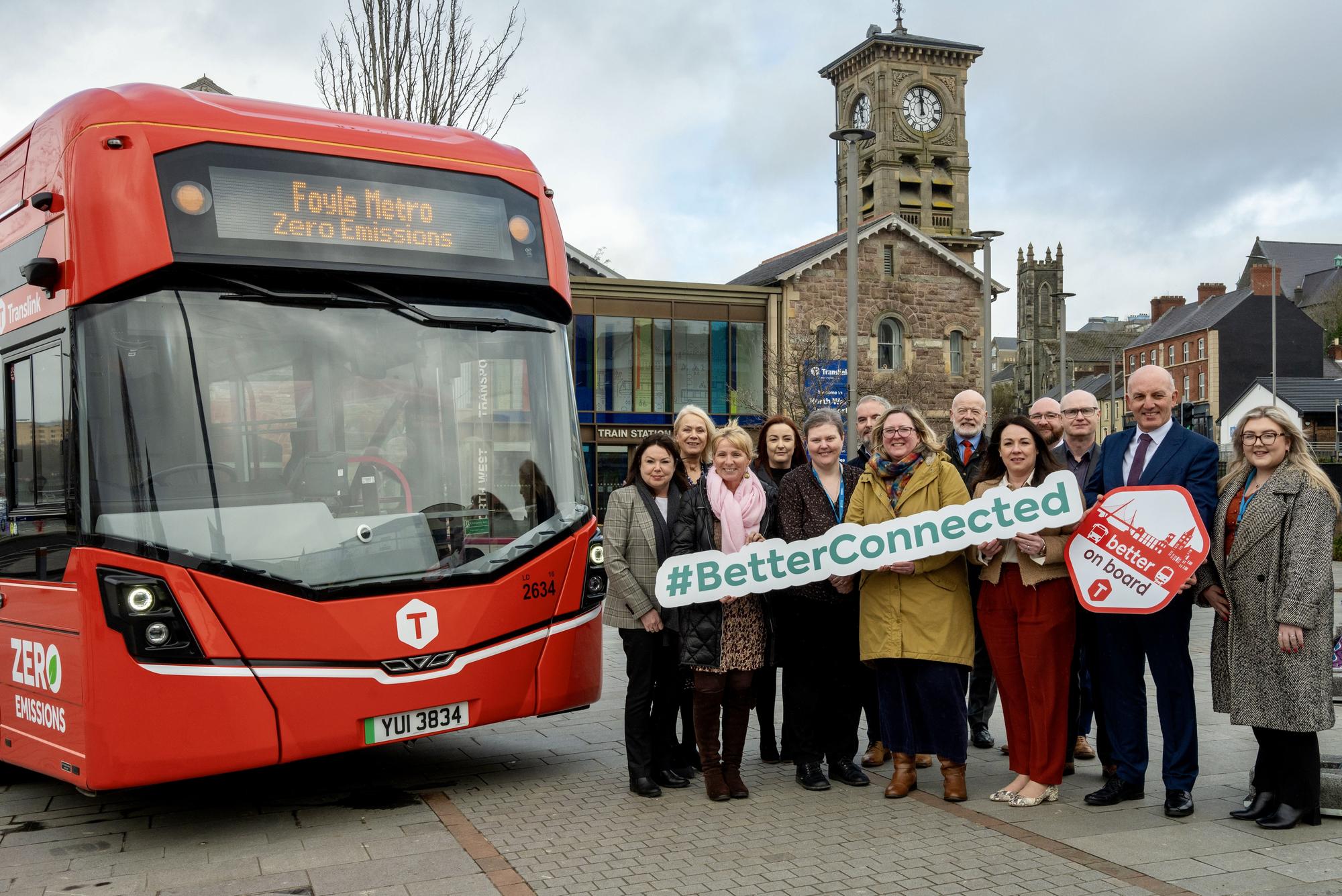 New charter launched as 3 million zero emission Derry bus journeys hailed