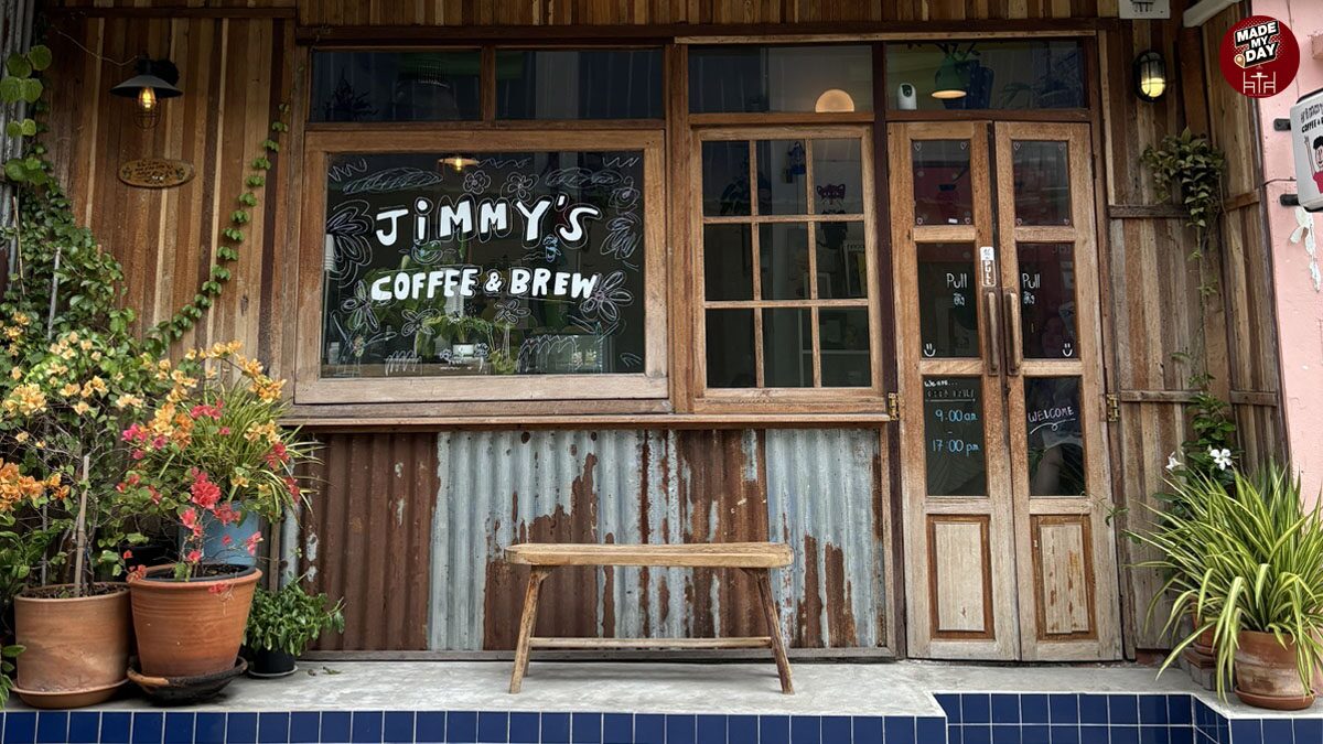 Jimmy’s Coffee เปลี่ยนบ้านเช่าในพัทยา ให้เป็นร้านกาแฟแสนสดใส และน่ารัก