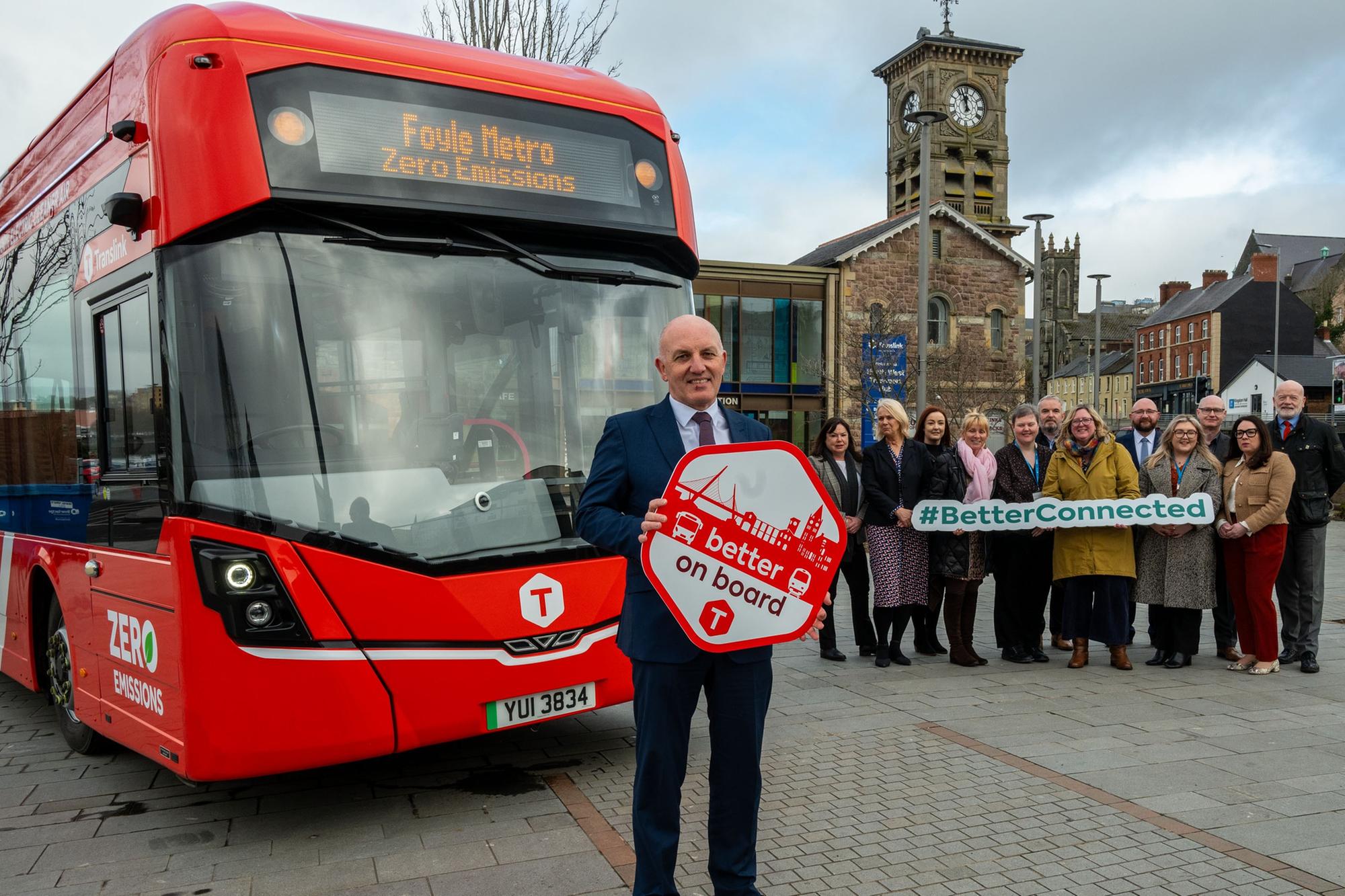 New charter launched as 3 million zero emission Derry bus journeys hailed