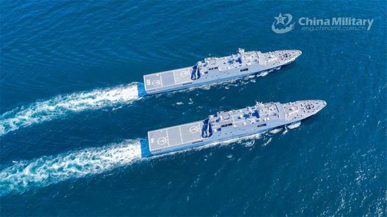 China Flexes Naval Muscle Near Rival