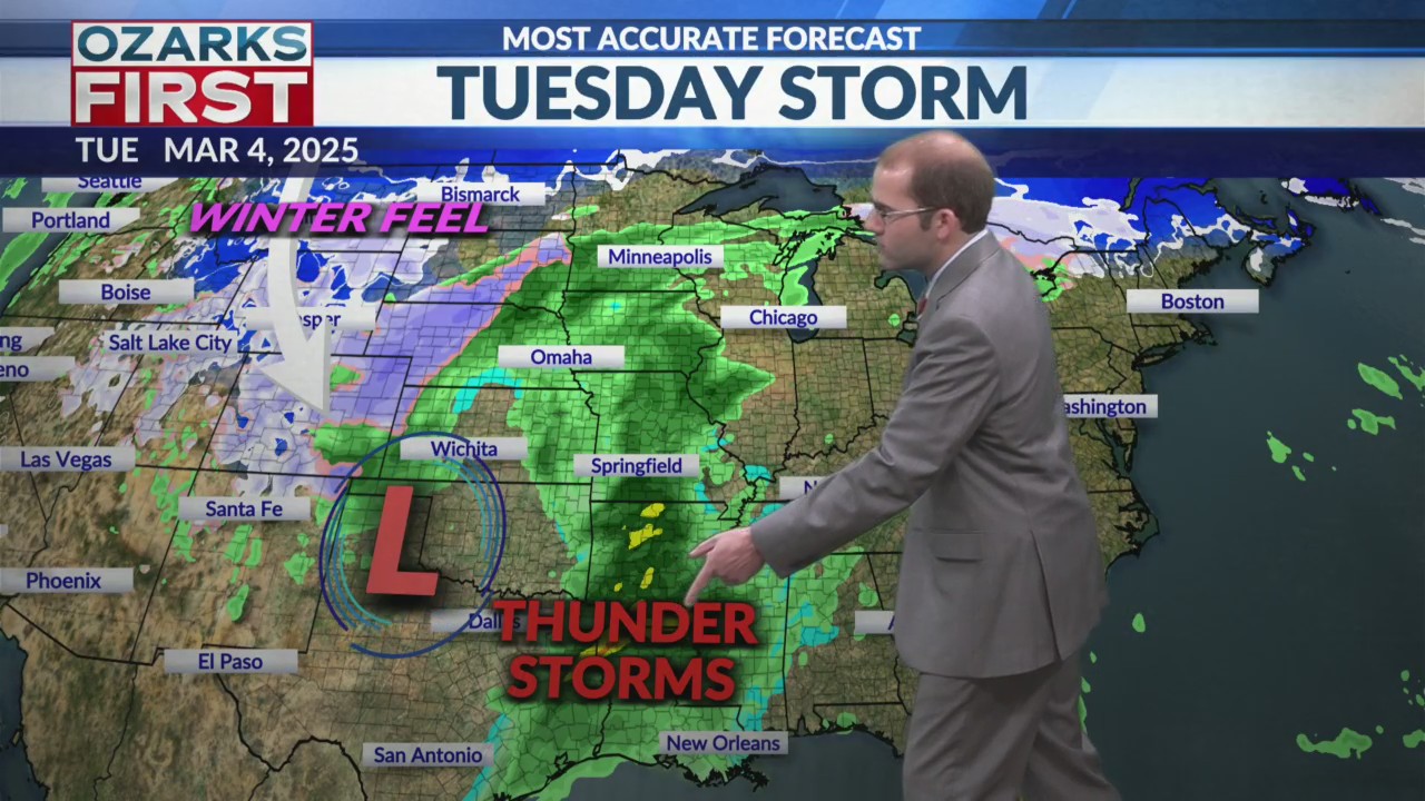Spring feel comes with spring storm risk