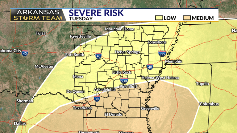 Arkansas Storm Team Forecast: A tad cooler for Thursday; storms likely ...