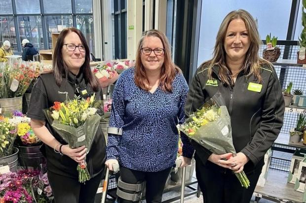 Woman left with 'gashed head' and broken knee praises Asda staff for help