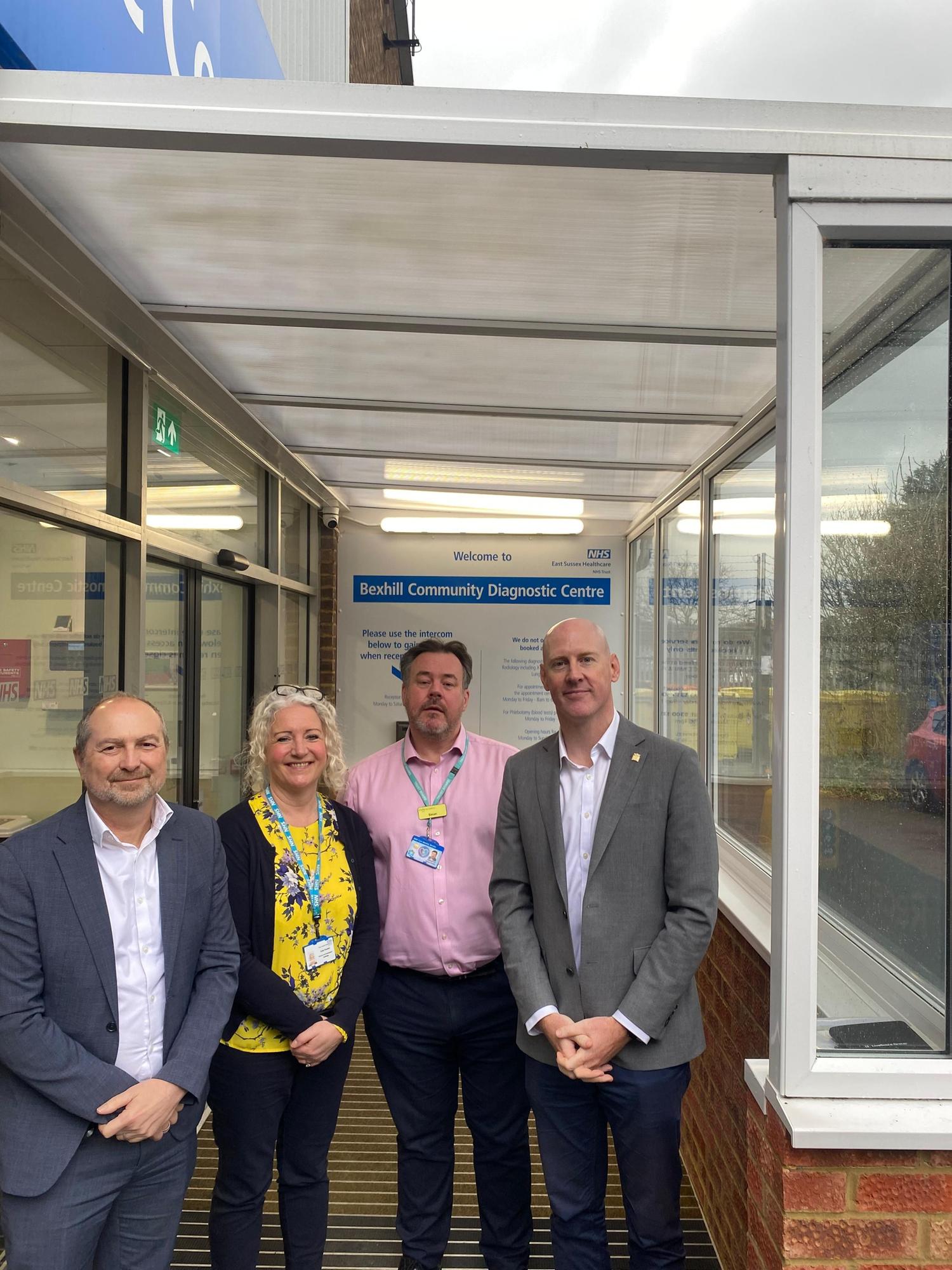 MP Visits Bexhill Community Diagnostic Centre and Hospital