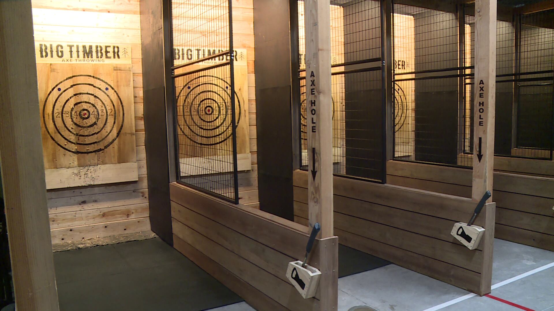 Big Timber Axe Throwing holds grand opening for new downtown location
