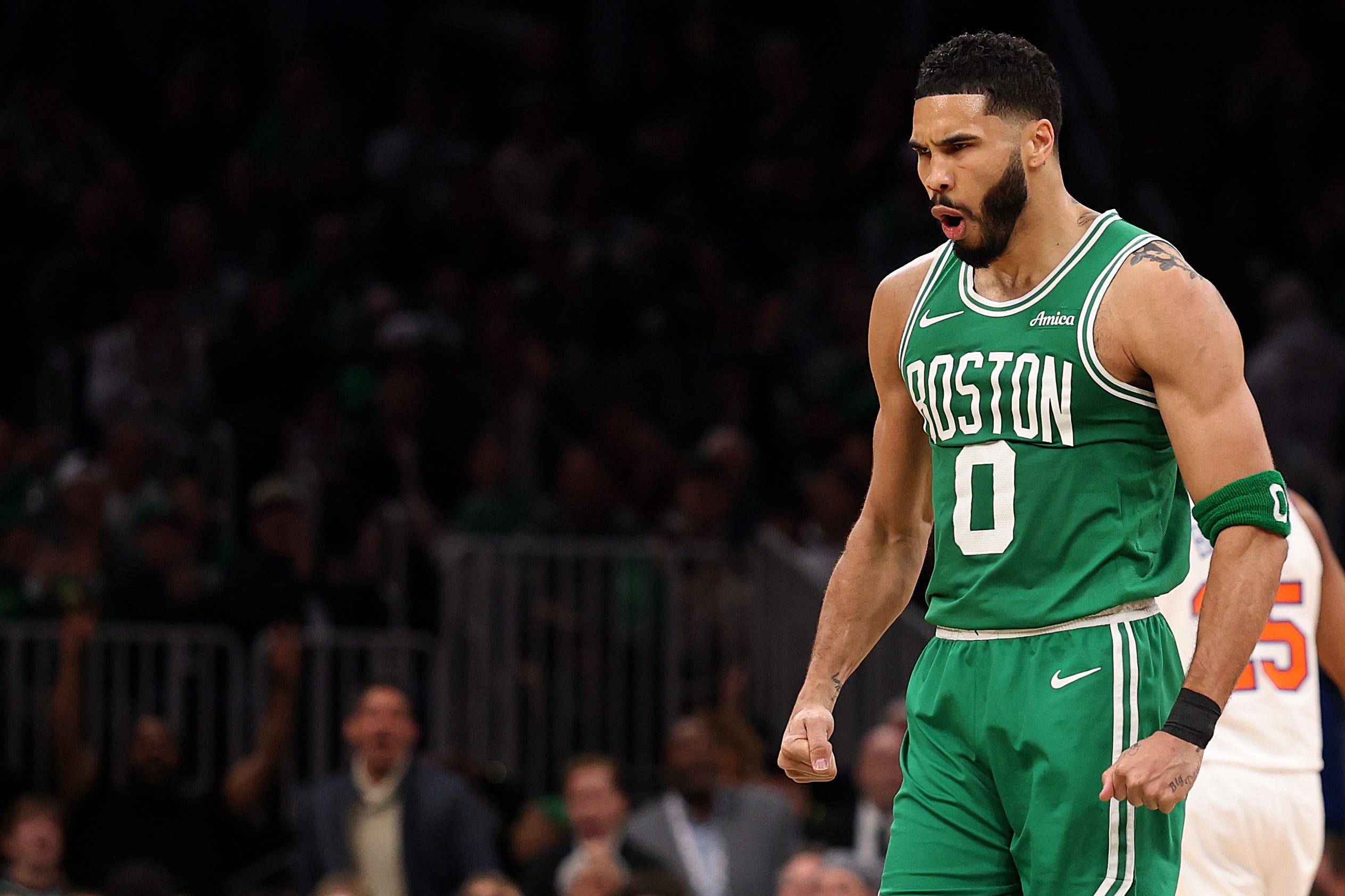 Jayson Tatum's heroics lead to season sweep of New York Knicks
