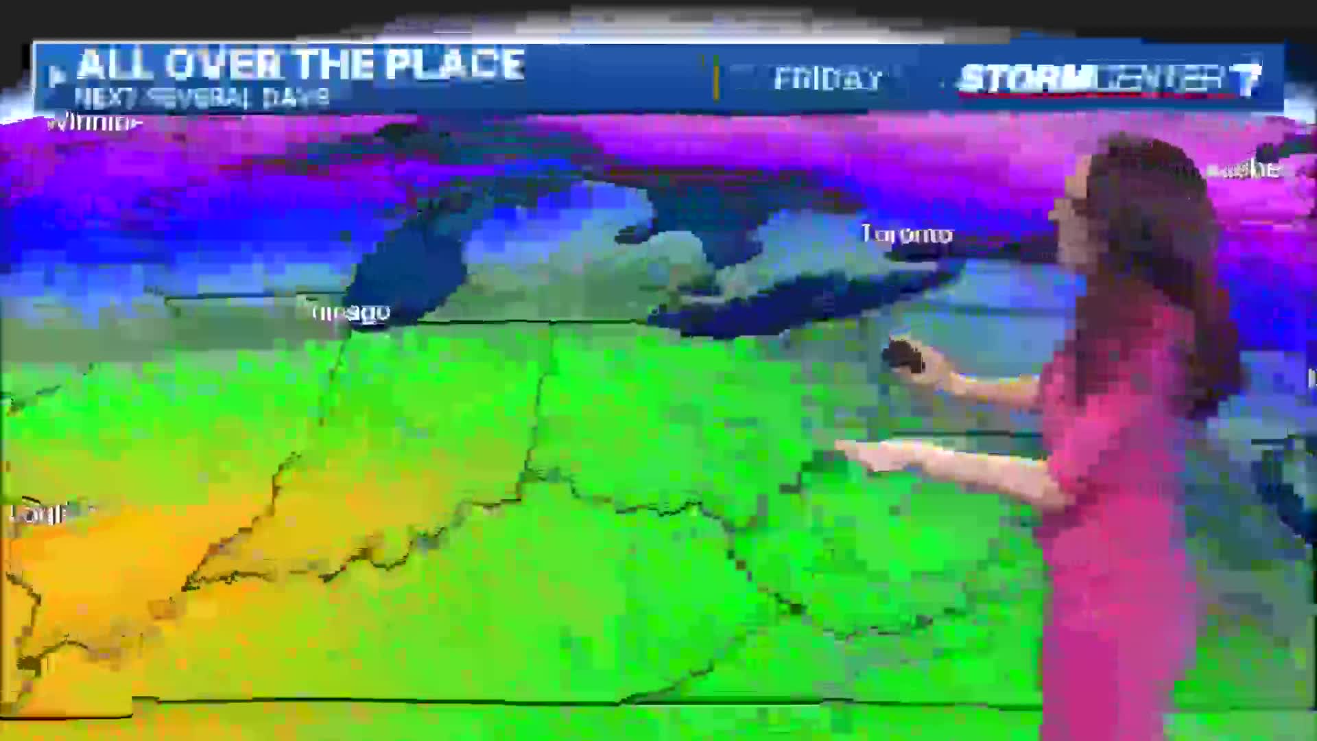 Spring vs winter battle of Mother Nature
