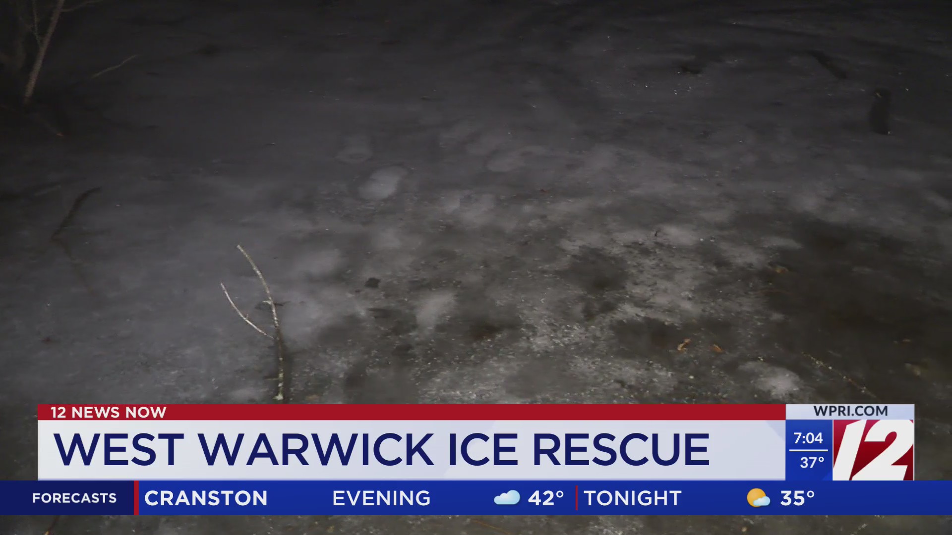 West Warwick officer saves boy who fell through ice