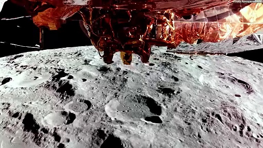 Blue Ghost spaceship captures close-up footage of the Moon