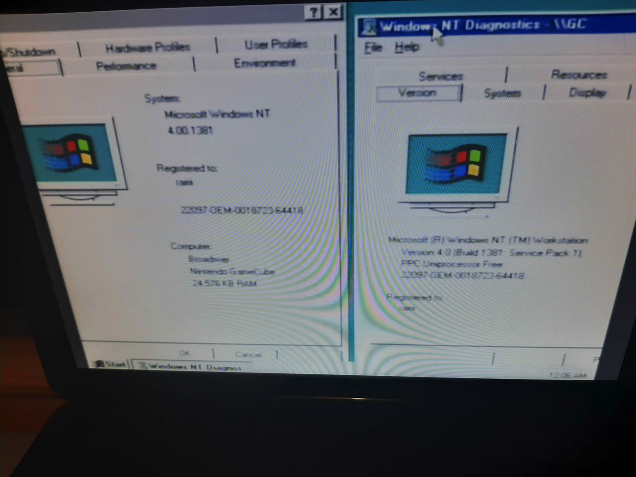 Windows NT 4.0 sur la Wii et le GameCube, c'est possible