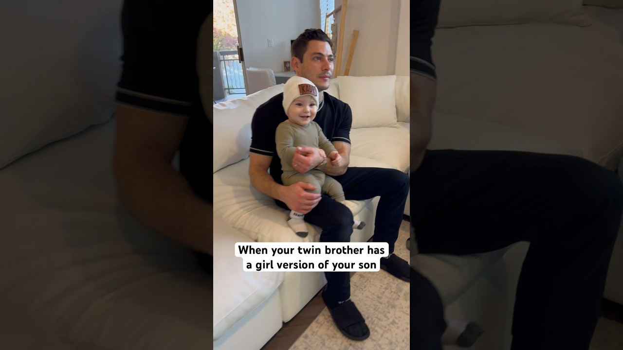 Twin brother introduces a girl version of his own son