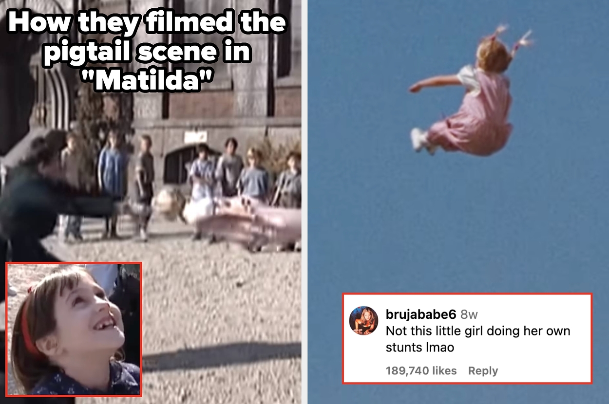 A Behind-The-Scenes Look At How The Iconic Pigtail Scene In "Matilda ...