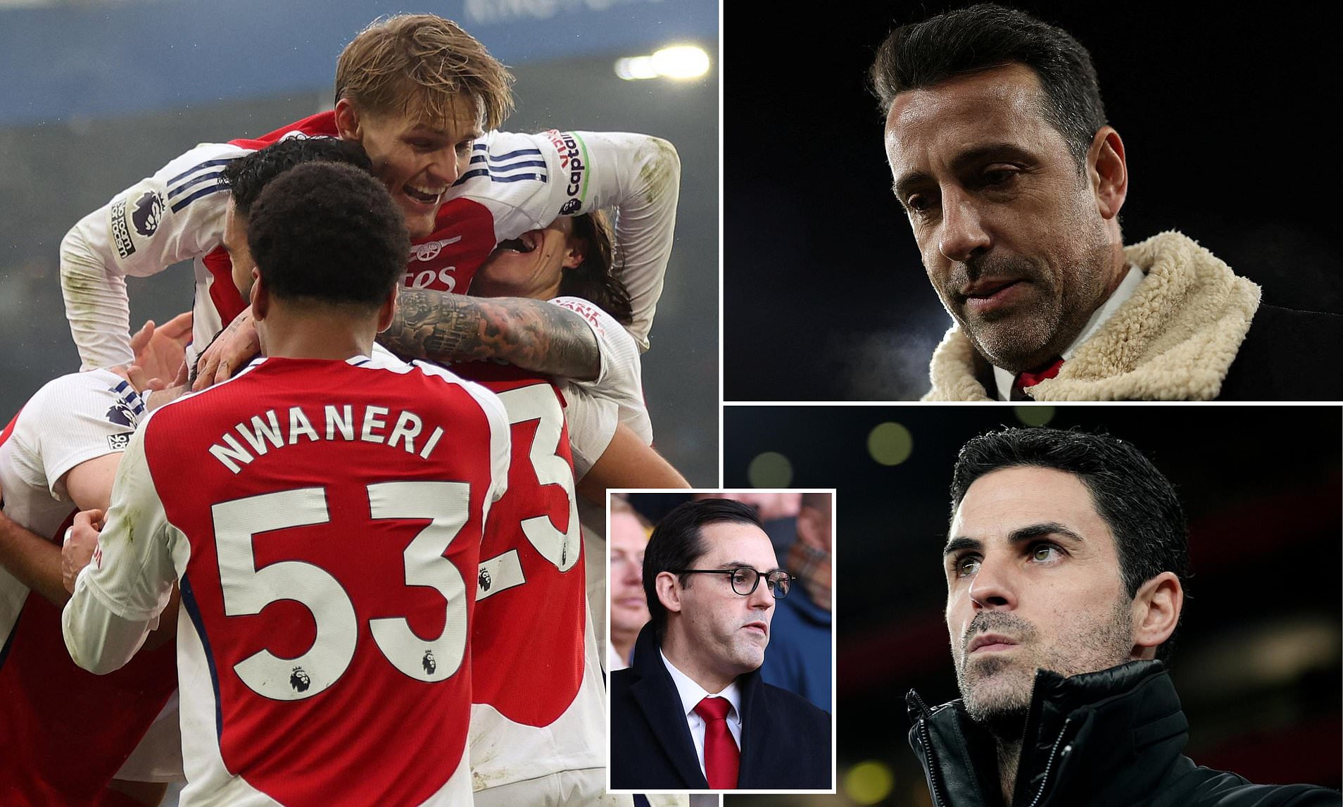 Arsenal draw up 'four-man shortlist to replace Edu - and plan to ...
