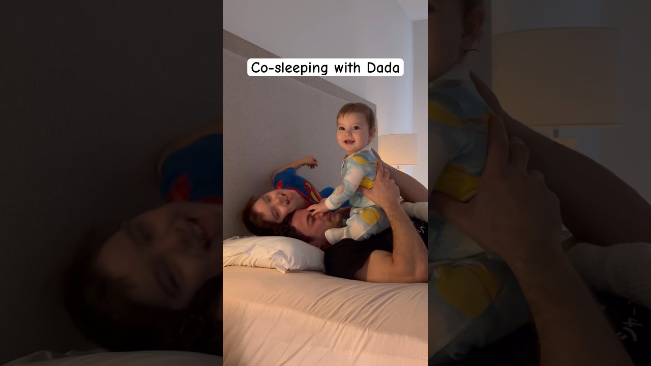 Kids make co-sleeping a hilarious challenge for mom and dad