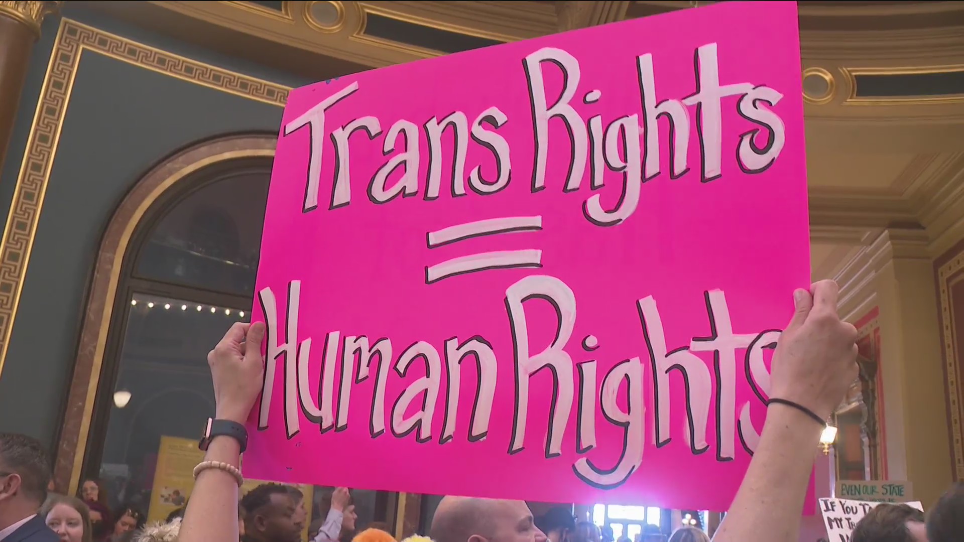 Iowans protesting bill removing gender identity from Civil Rights Act ...
