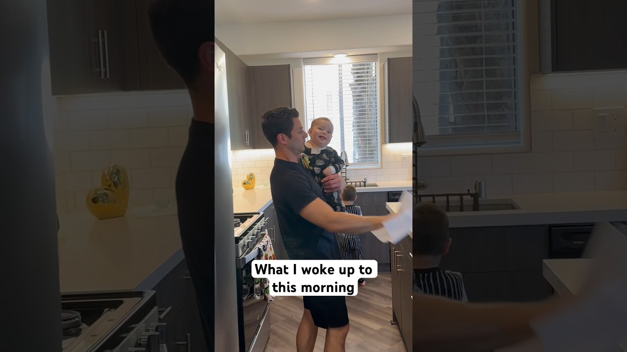 He’s got my boys cleaning so early