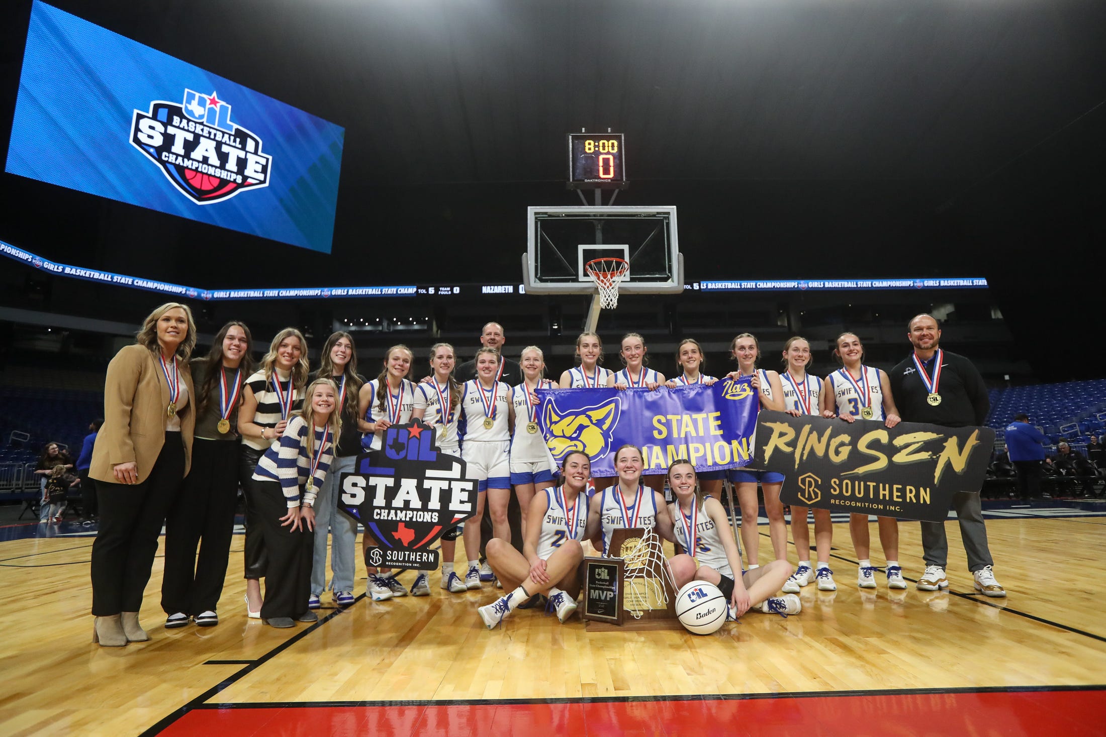 Nazareth girls basketball extends UIL record with 26th state championship