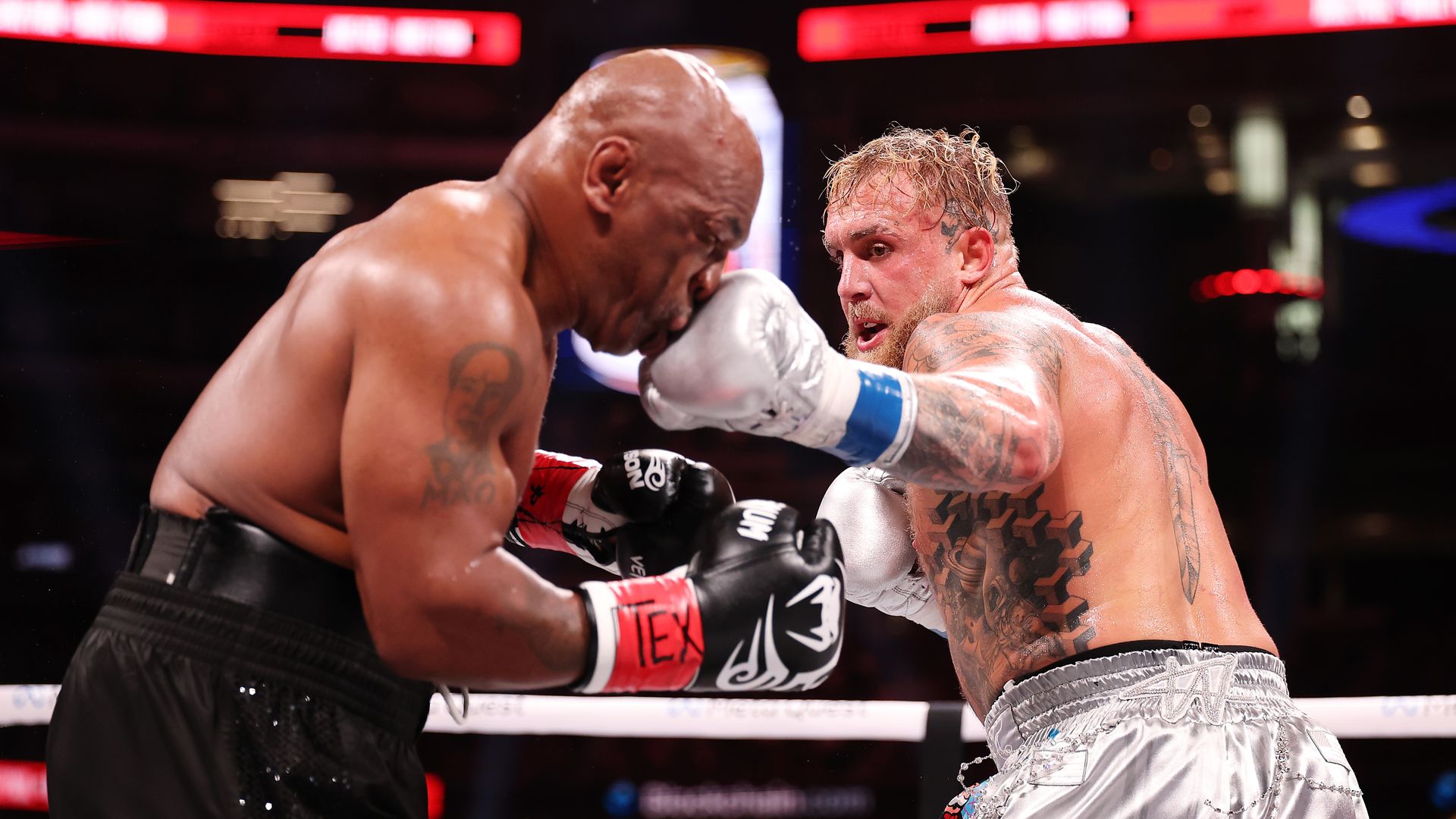 Jake Paul vs. Mike Tyson event produced over 235 million hours of watch time, crushed NFL games ...