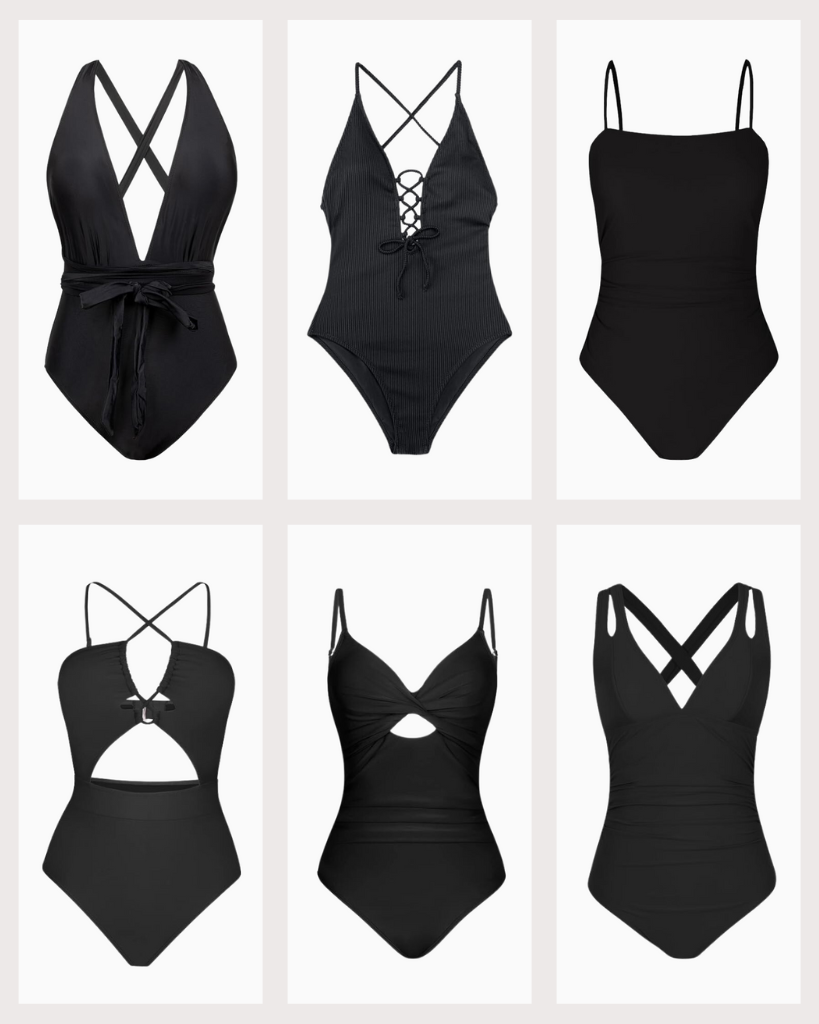You Can’t Go Wrong With a Chic New Black Swimsuit!