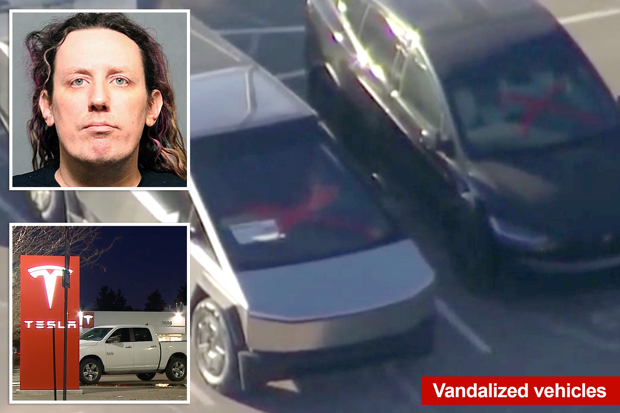 Suspect accused of throwing explosive devices at Tesla vehicles ...