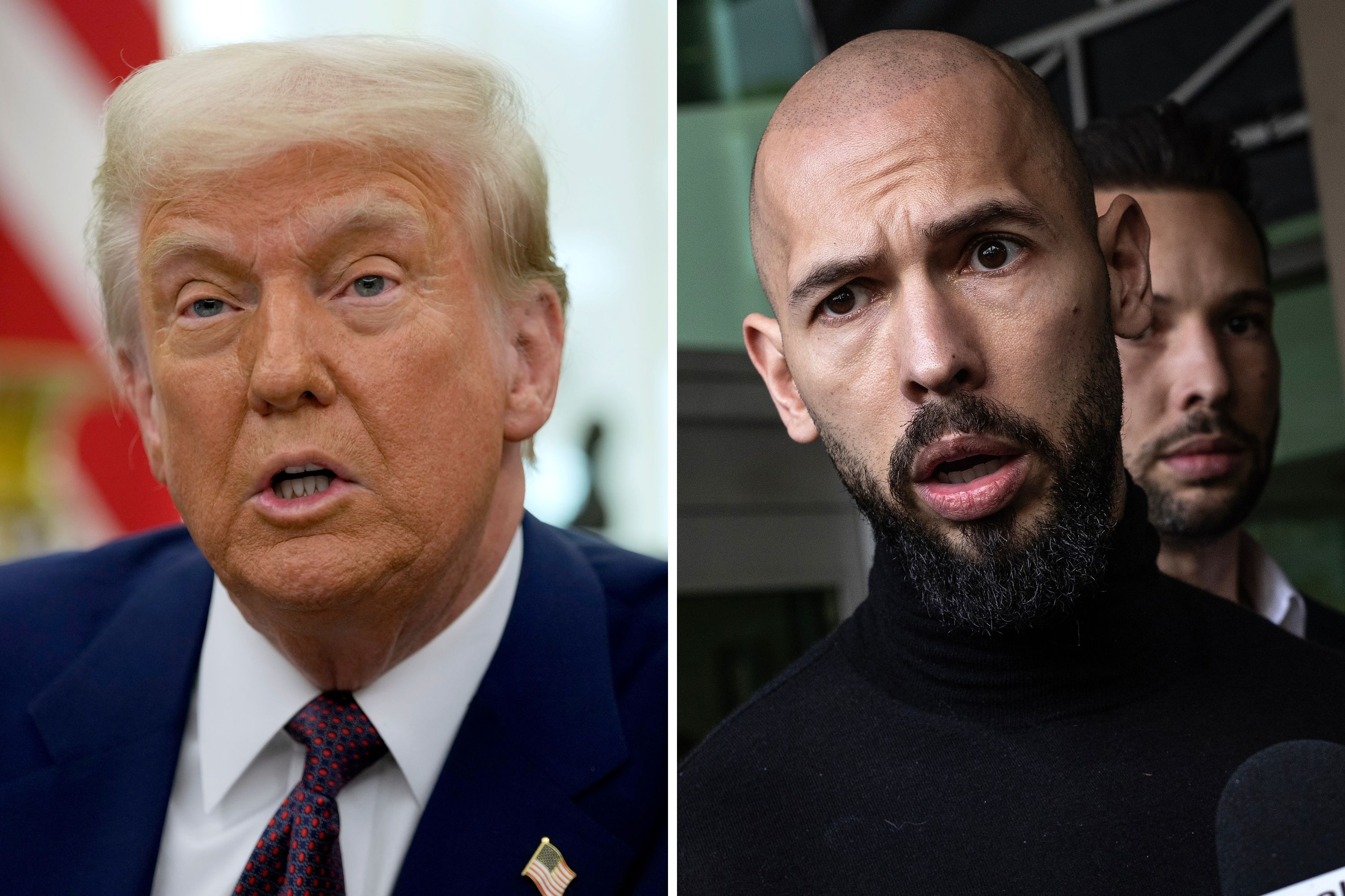 Donald Trump Reacts to News of Andrew Tate Returning to US