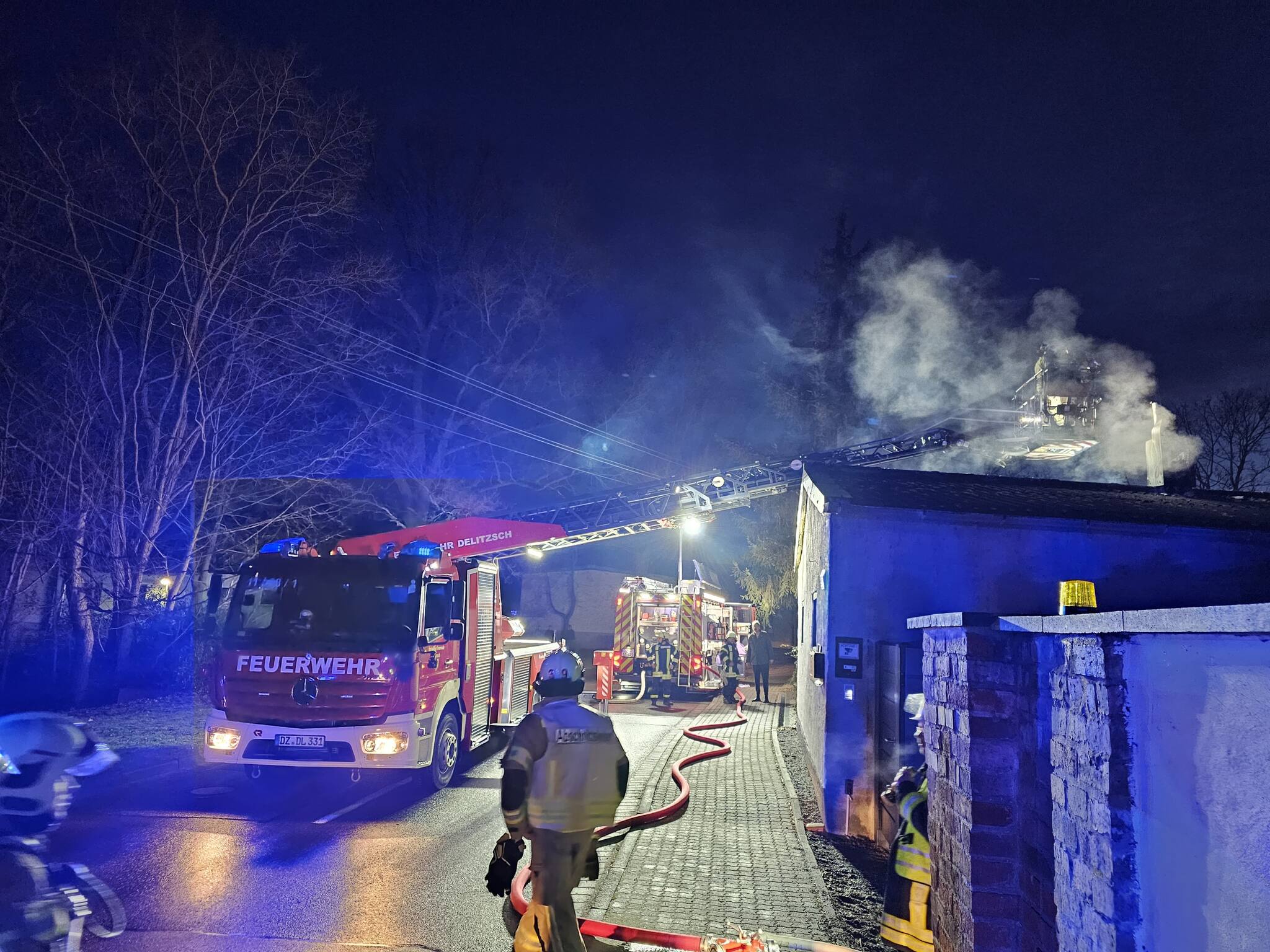 Badrina: Schornsteinbrand am Donnerstagabend