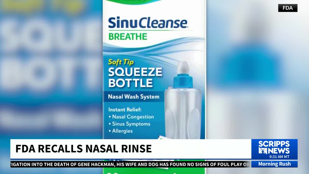Recall of SinuCleanse Nasal Wash initiated over contamination with ...