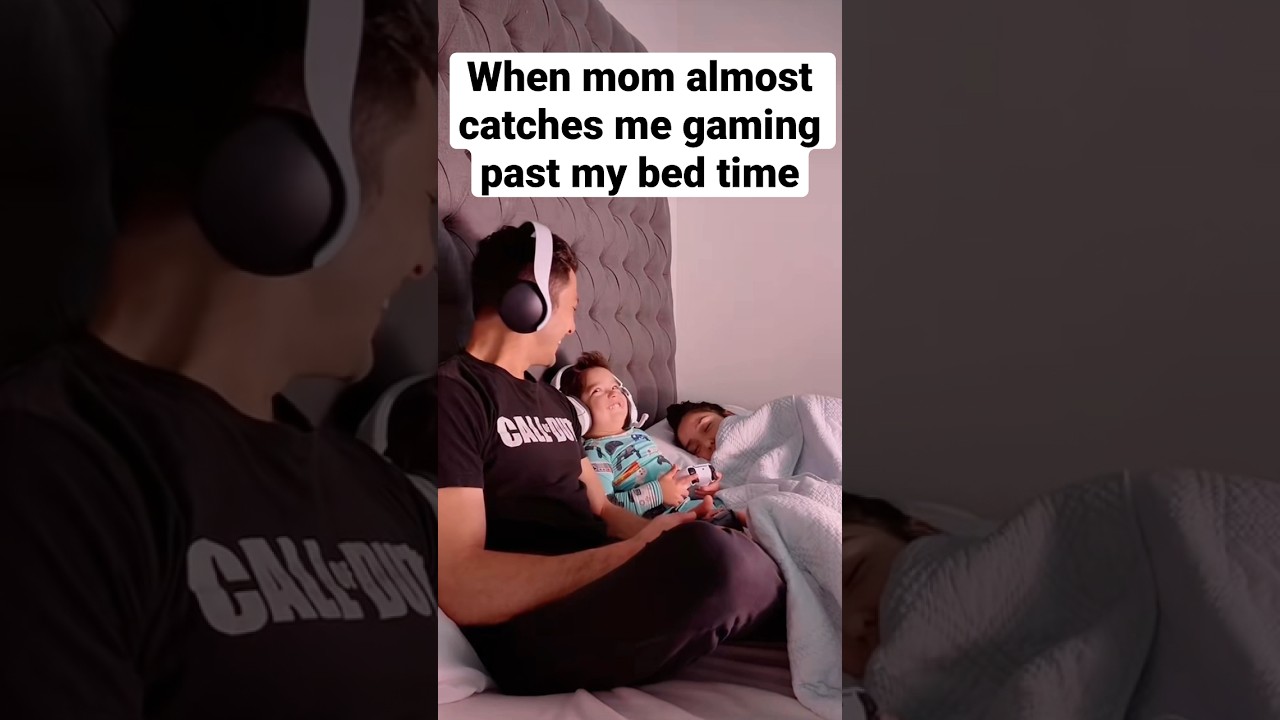 Mom almost catches son and dad gaming past bedtime