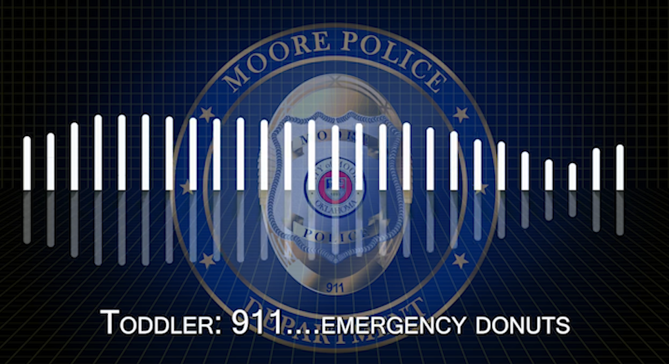 LISTEN: Toddler hilariously calls 911 for 'emergency doughnuts'