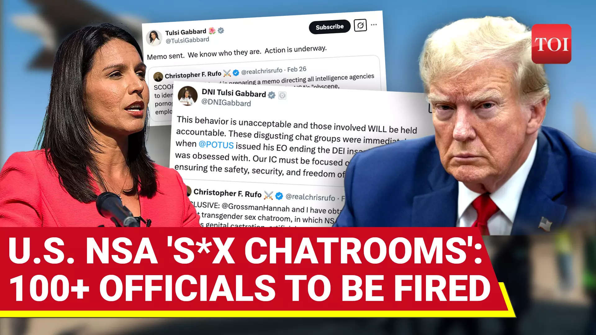 US NSA S*x Chatrooms Scandal: Trump Aide Tulsi Gabbard Takes Action ...
