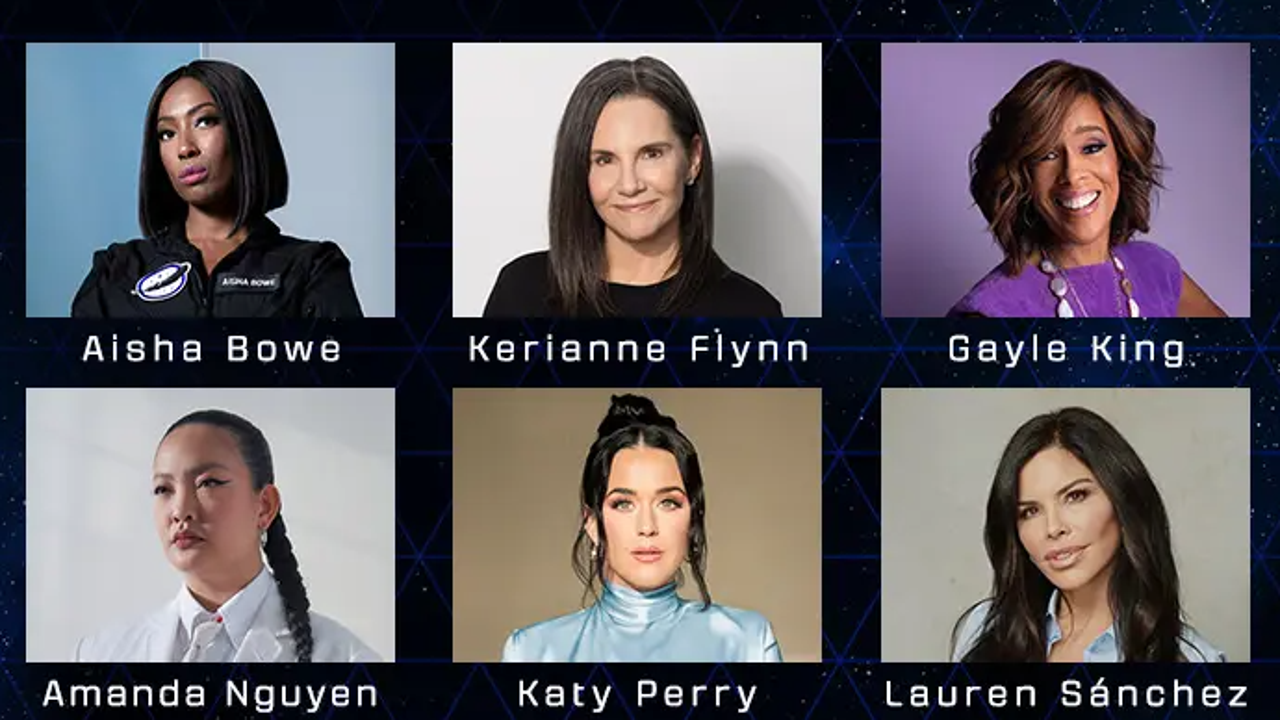 Katy Perry and Gayle King join an all women Blue Origin crew set to ...
