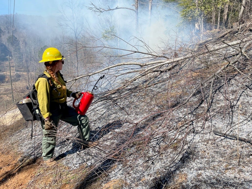 Armstrong Fire in McDowell County 90% contained. 50+ acres burned.