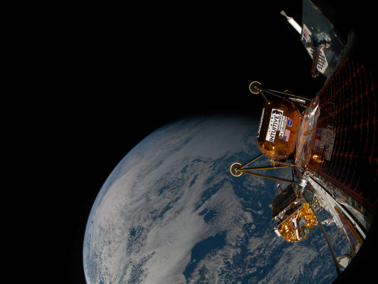 Intuitive Machines' lunar lander beams back first images of Earth after launch: See photos