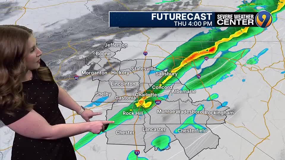 Thursday's noon forecast update with Meteorologist Danielle Miller