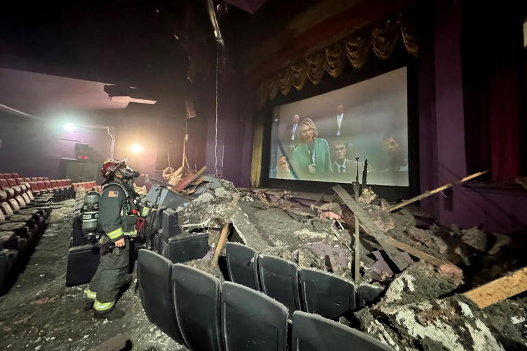 Movie theater ceiling collapses during screening of 'Captain America ...