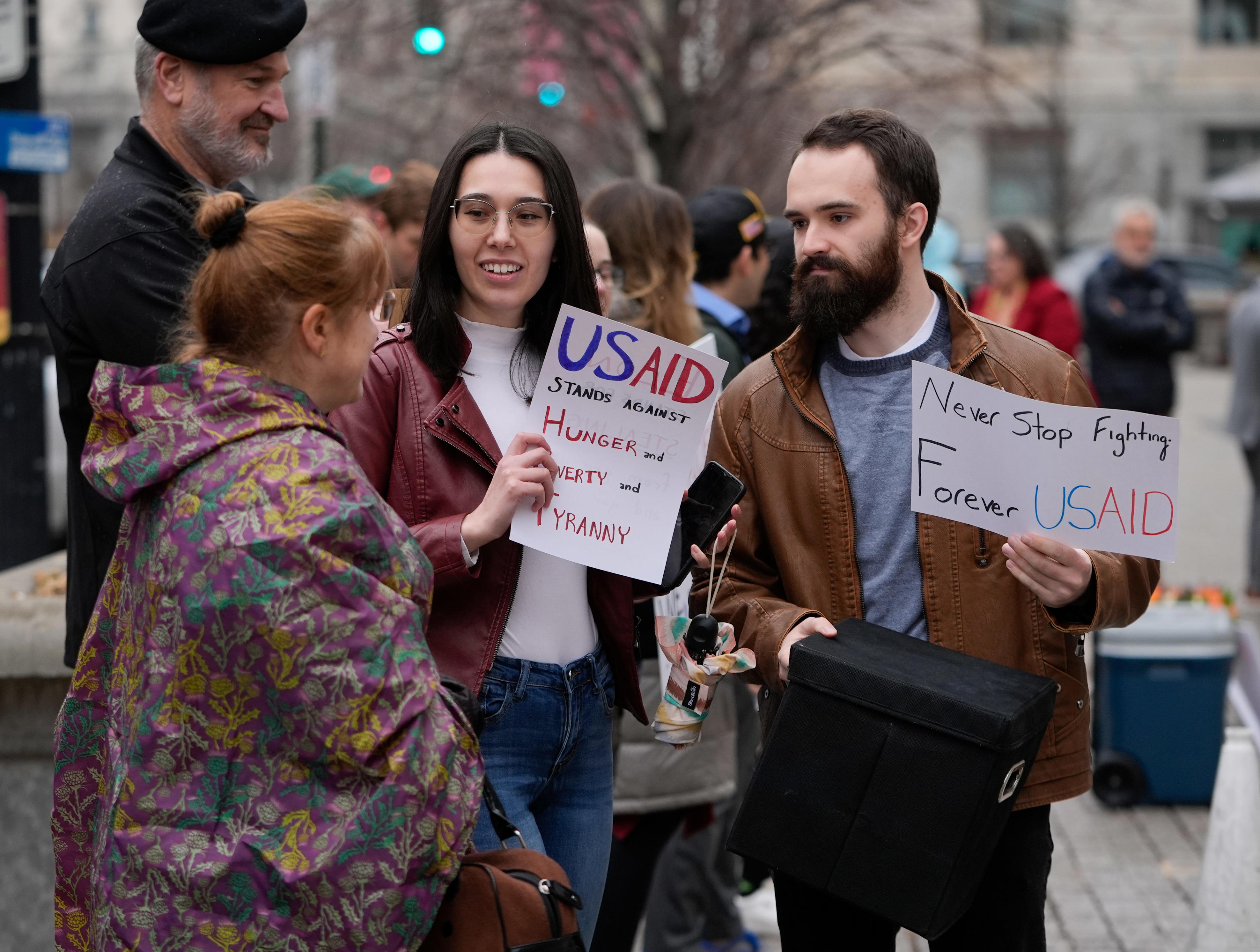'Least I can do': Supporters applaud as USAID employees given 15 ...