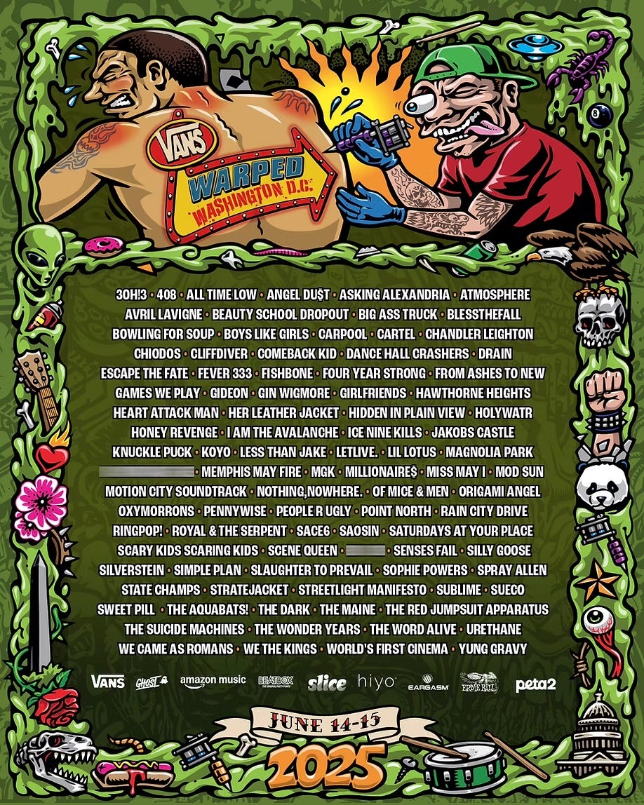 Who on the Vans Warped Tour? Vans Warped Tour's 30th anniversary lineup ...