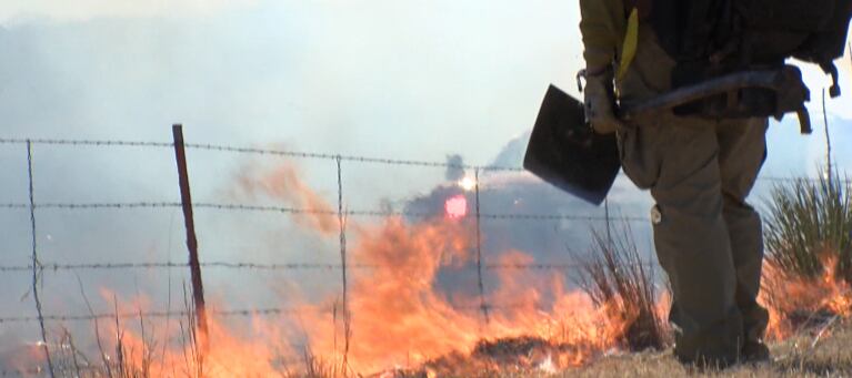 Panhandle fire departments conduct prescribed burn along HWY 207