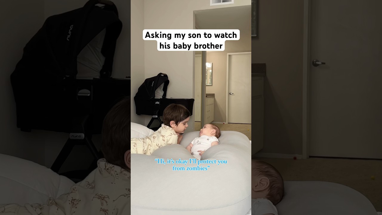 Son promises to protect his mom from imaginary zombies
