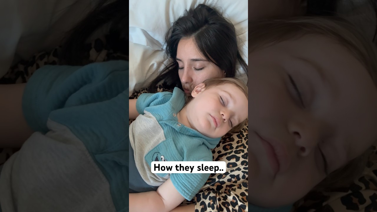 Mom and Baby Cozy While Dad Tries to Squeeze In