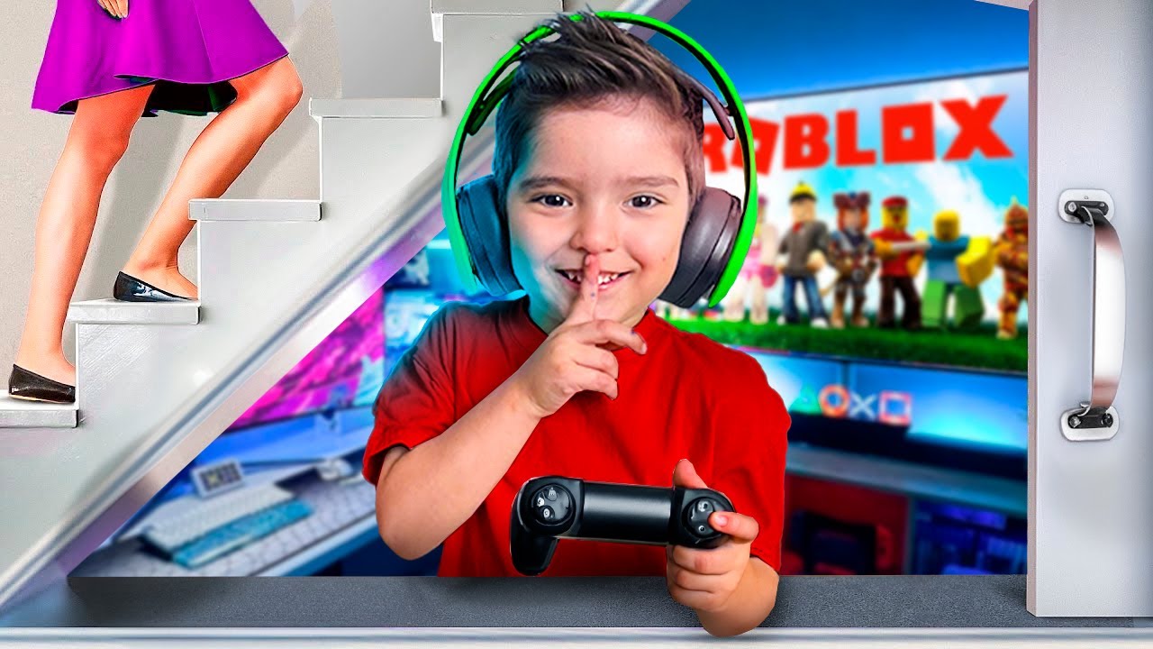 Built a Secret Gaming Room to Hide From Mom!
