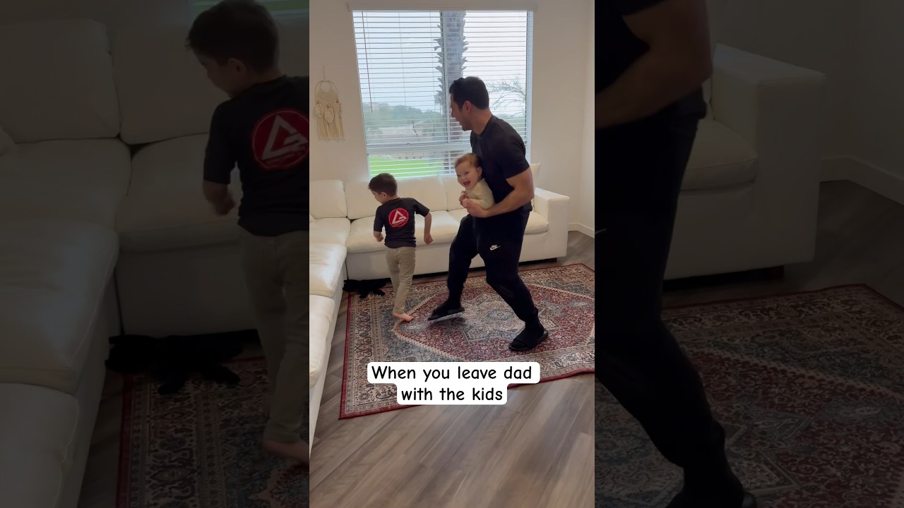 Leaving Dad With the Kids Always Ends Up Cute