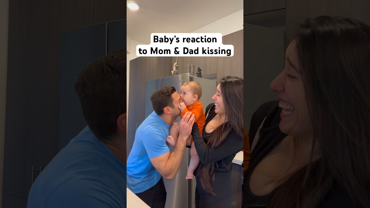 Baby’s Priceless Reaction to Mom and Dad Kissing